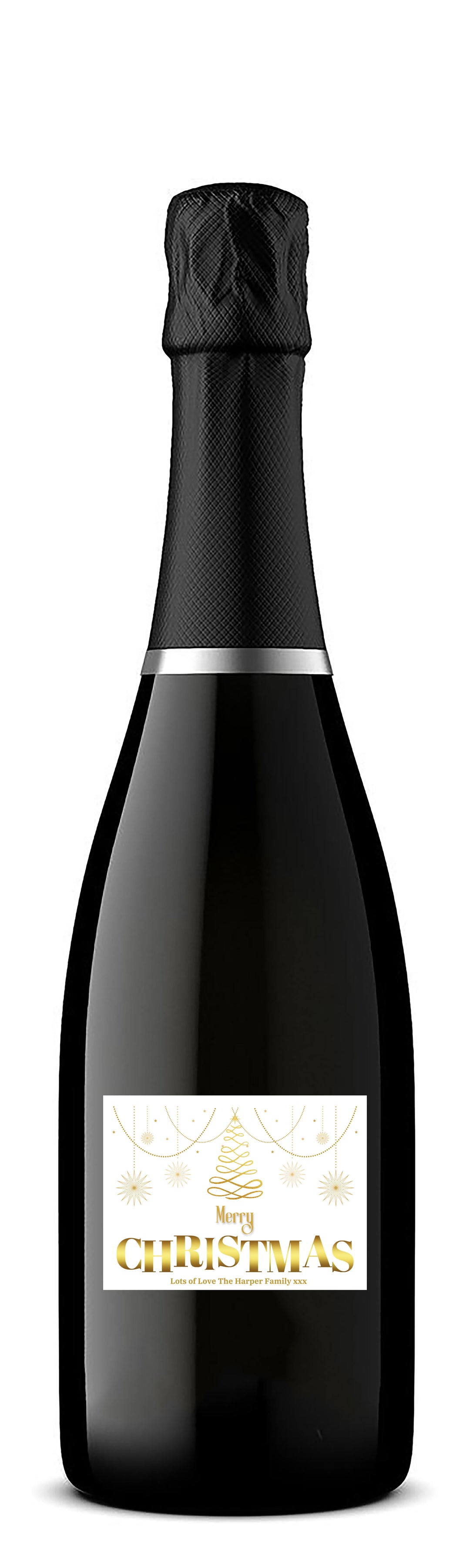 Christmas Bottle Label Prosecco – Regalo