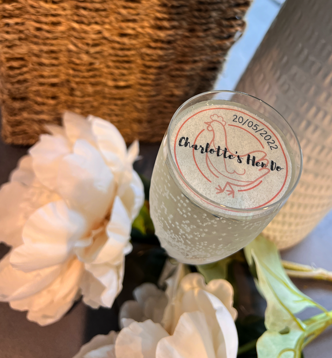 Personalised Hen Do Edible Cocktail Drink Toppers – Regalo