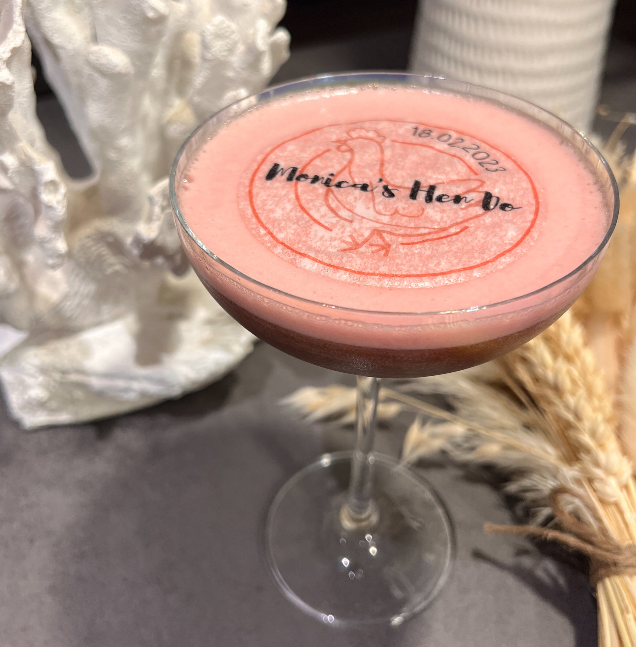 Personalised Hen Do Edible Cocktail Drink Toppers – Regalo