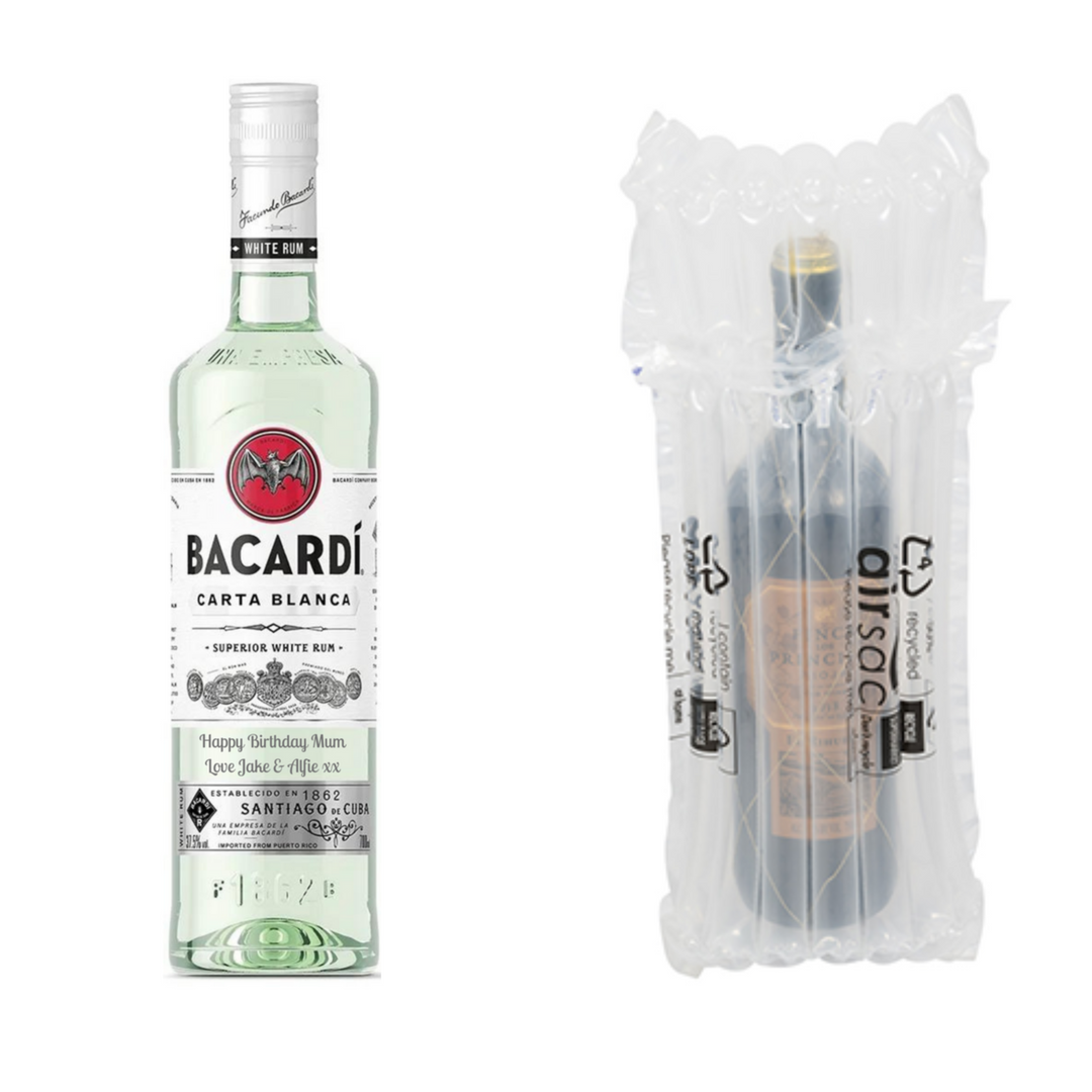 Personalised Bottle of Bacardi – Regalo