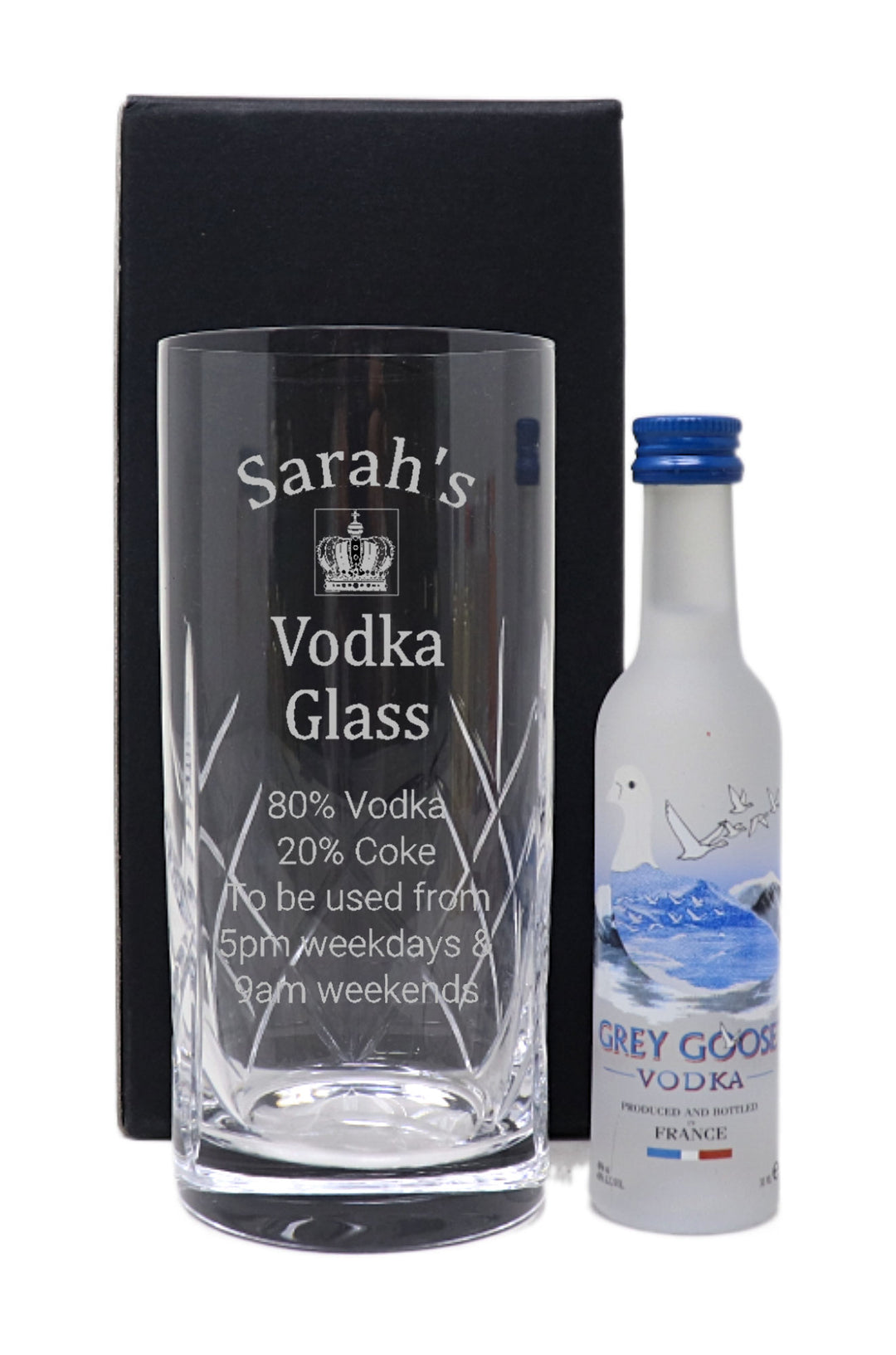 Engraved Vodka Glass Regalo