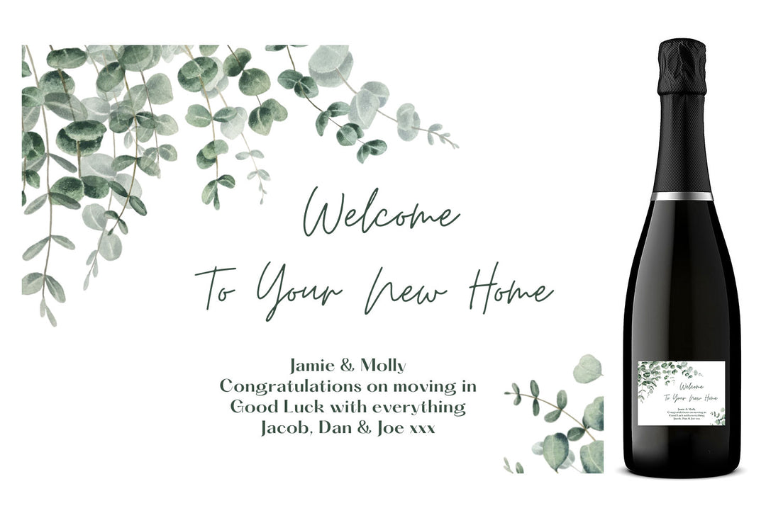 Personalised Prosecco New Home Bottle Label – Regalo